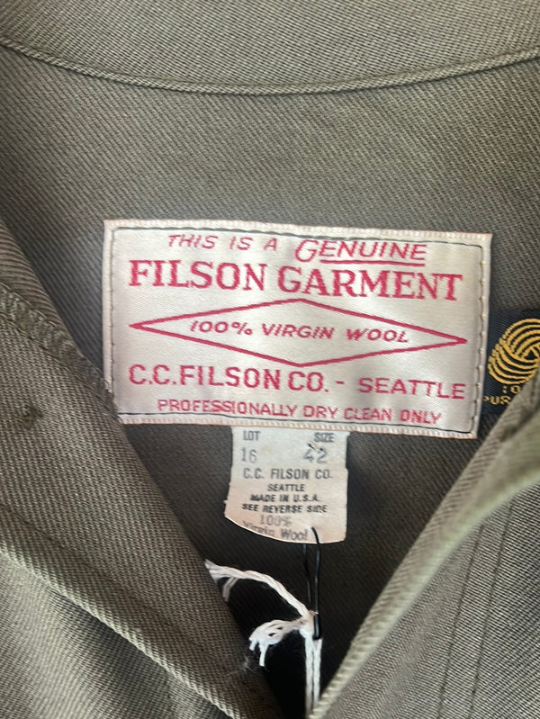 Vintage FILSON Garment Wool Cruiser Jacket - Diamonds & Rust