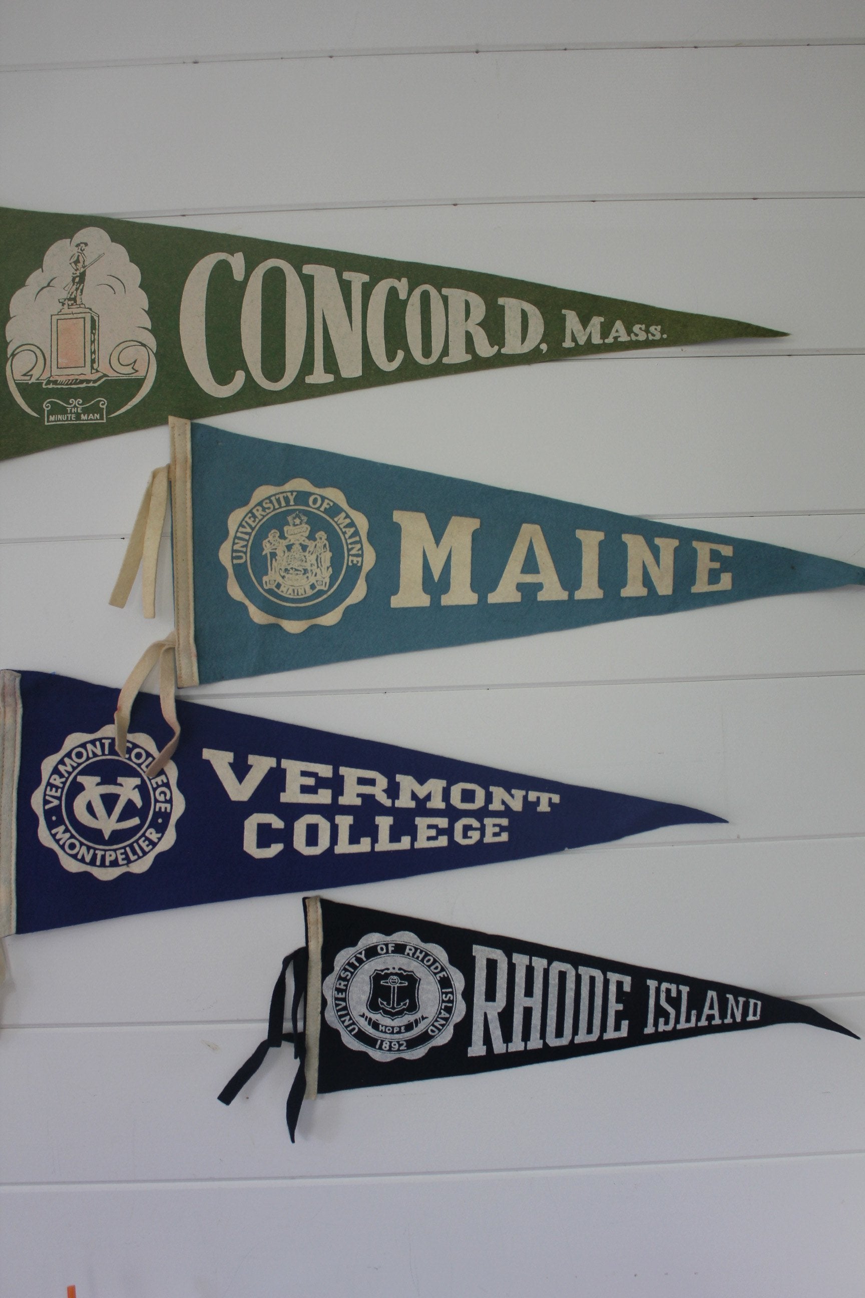 Antique College Pennants