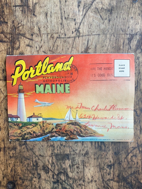 Vintage Portland, Maine Post Cards - Diamonds & Rust